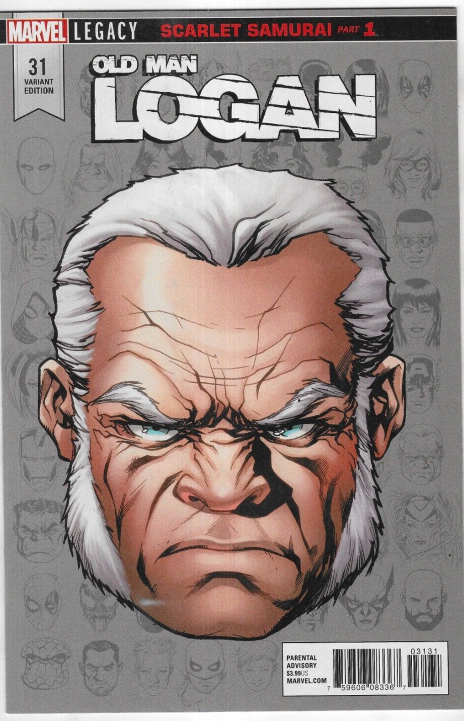 Wolverine Comic 31 Old Man Logan Cover C Legacy Headshot Variant First ...