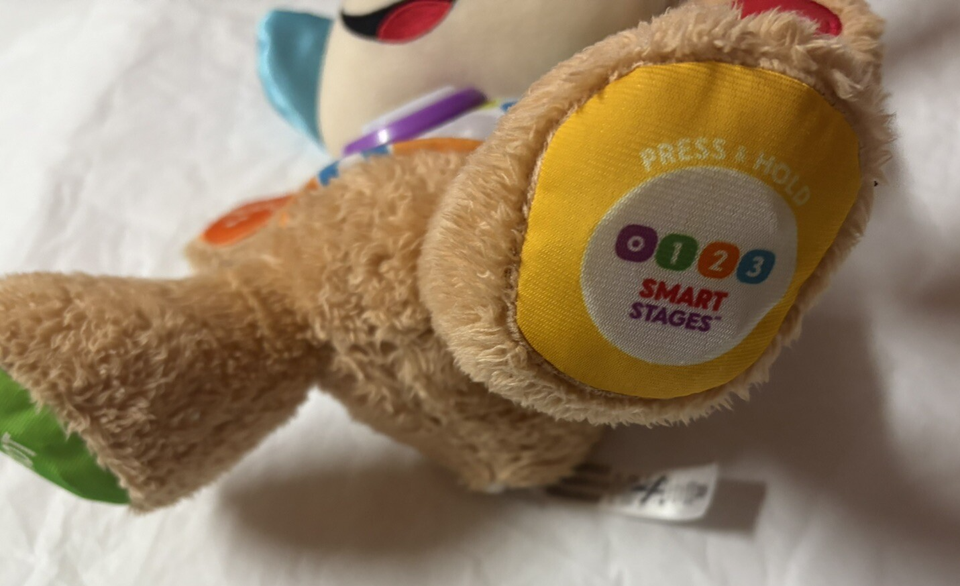 ABC Fisher Price Musical Baby Learning Plush Bear Talking Tummy kids ...