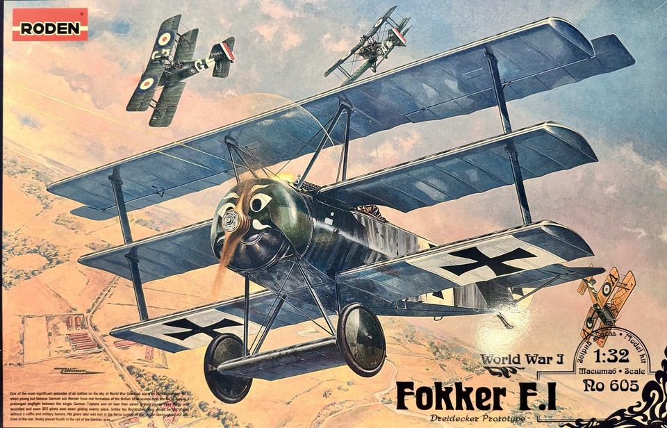 Roden Models 1/32 No.605 FOKKER F.I TRIPLANE WWI Fighter NEW | eBay