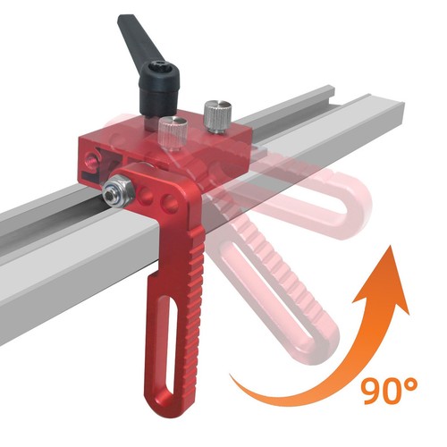 Fence Flip Stop Aluminum Alloy T Track Limit Stop Tools For Woodworking ...