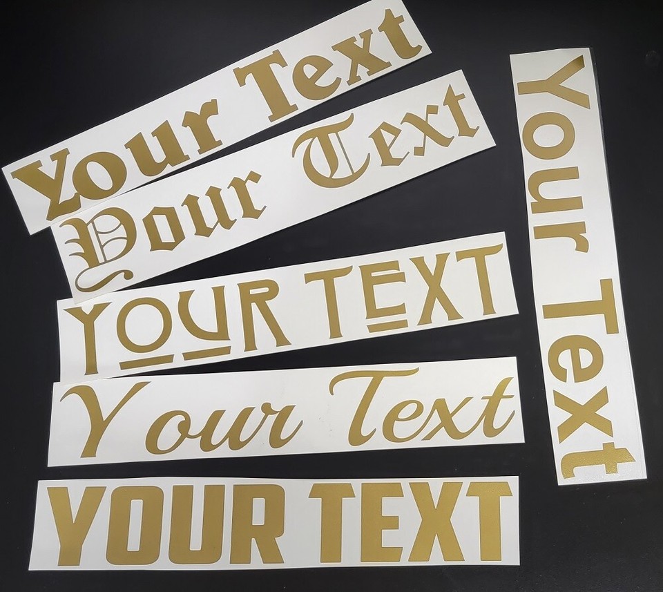 Custom Personalized Vinyl Lettering Name Decal Sticker Car Window ...