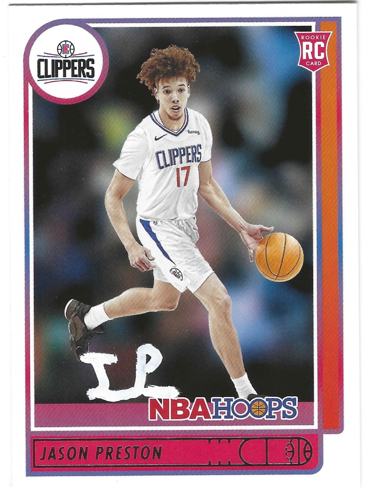 JASON PRESTON SIGNED AUTOGRAPHED 2021-22 NBA HOOPS ROOKIE BASKETBALL ...