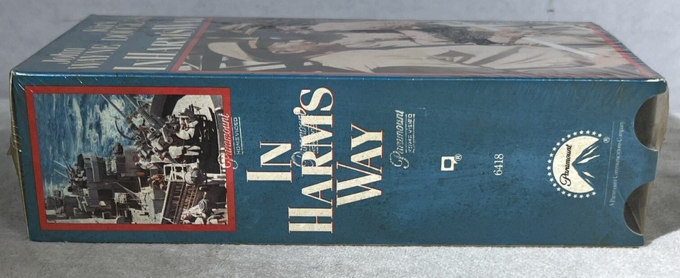 In Harm’s Way SEALED VHS TAPE John Wayne Kirk Douglas 1990 Paramount | eBay