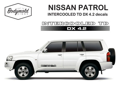 Nissan Patrol INTERCOOLED TD DX 4.2 decals | eBay Australia