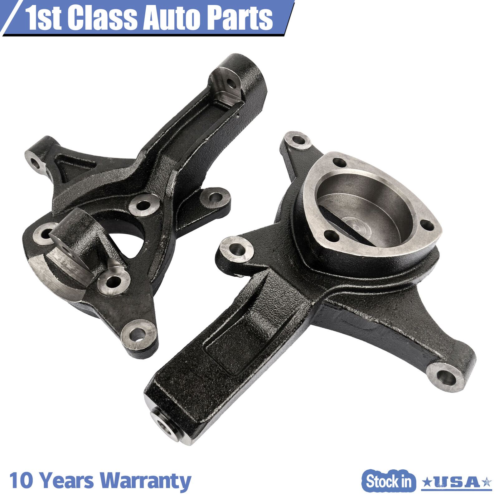 Pair 4.5" Lift Spindles Knuckles For 07-17 Chevy GMC Silverado Sierra ...