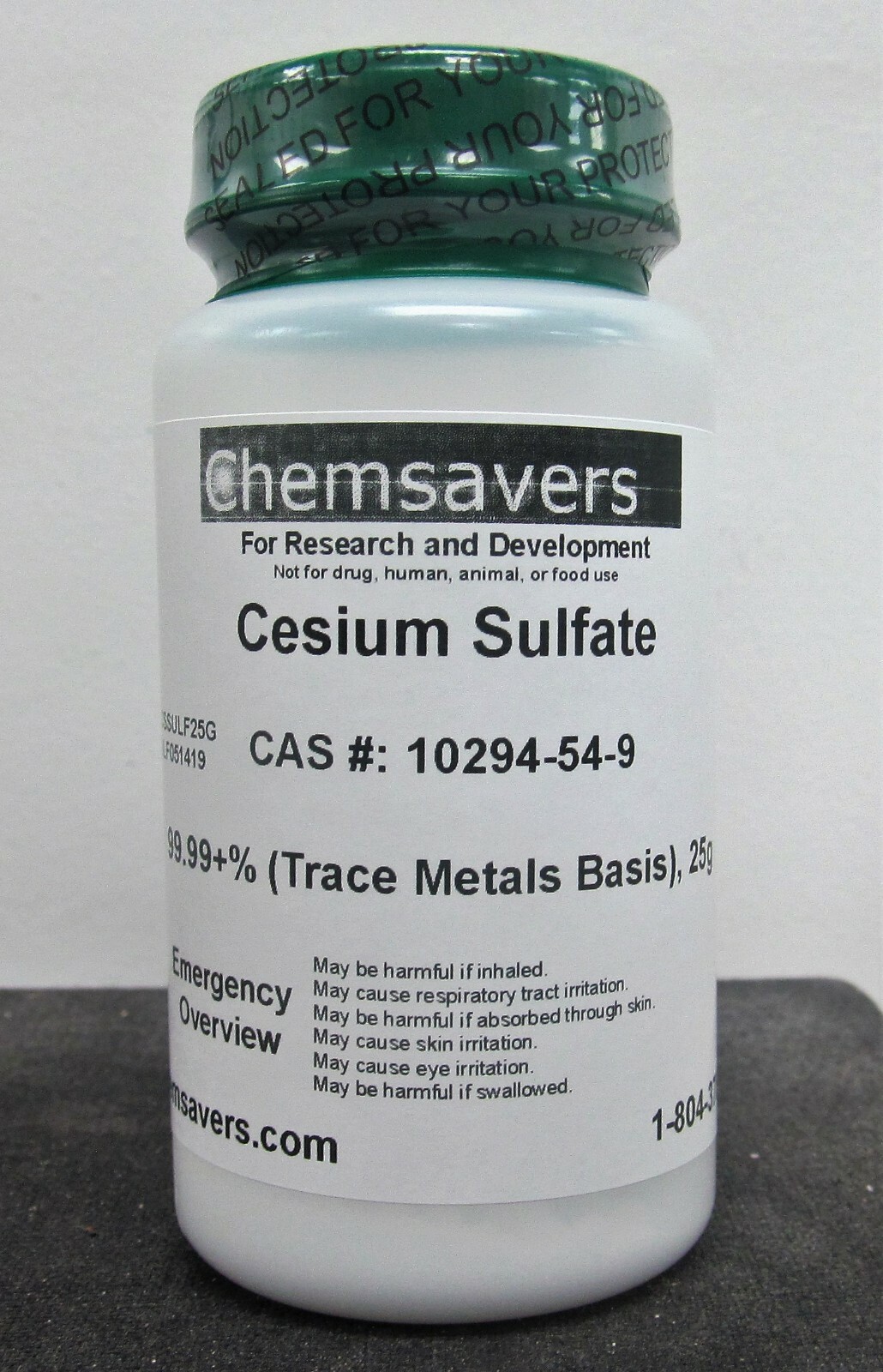 Cesium Sulfate, 99.99+% (Trace Metals Basis), 25g | eBay