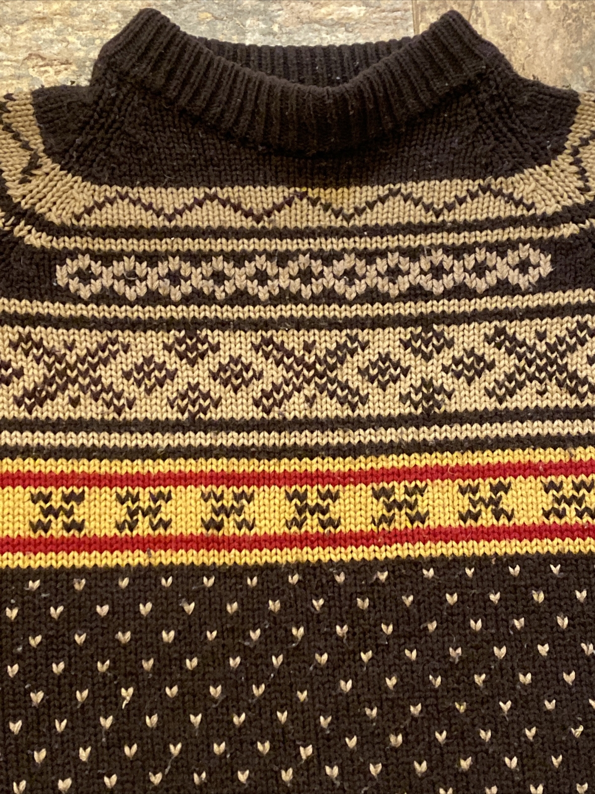 Gimbels Western Fully Fashioned Vintage Sweater Mens … - Gem