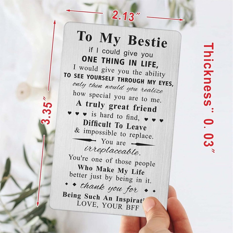 Best Friend Card - to My Bestie Card - Soul Sister Gifts - Happy To My ...