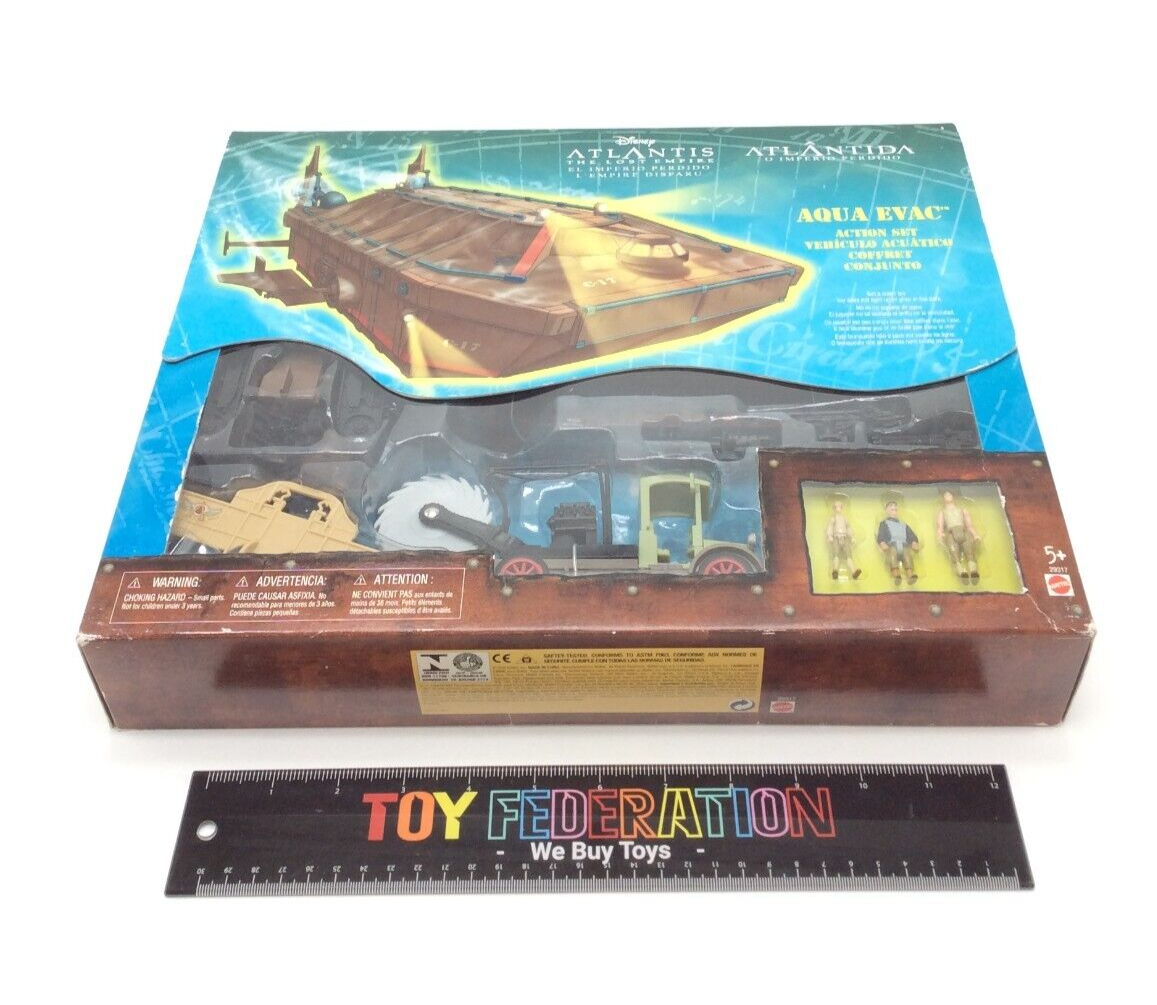 Mattel Disney Atlantis the Lost Empire AQUA EVAC Action Set | eBay