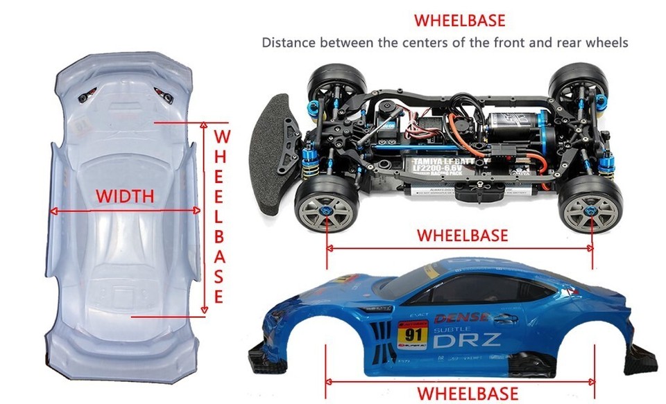 1/10 RC Painted Rally Touring Drift Racing Car Body Shell 190mm No Cut ...