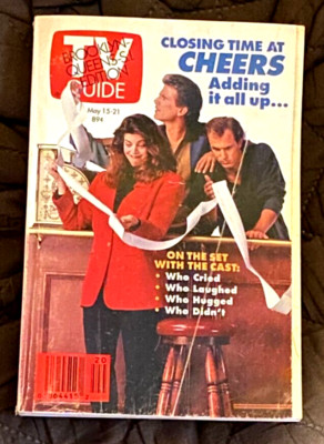 Tv Guide Magazine CHEERS Closing Time May 15-21, 1993 Ted Danson | eBay