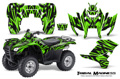 2007-2013 Honda Rancher AT Graphics Kit CreatorX Decals Tribal Madness ...
