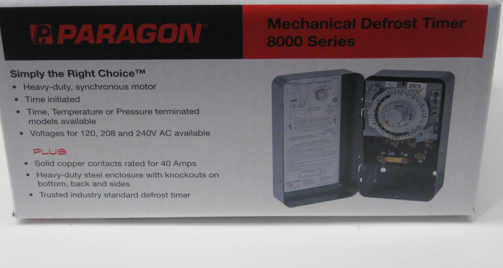 Paragon 8145-00 Defrost Control Commercial Refrigeration Timer ...