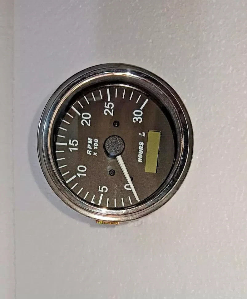 Tachometer Hourmeter 0-3000 RPM Alternator Diesel Engine 85MM +12V | eBay