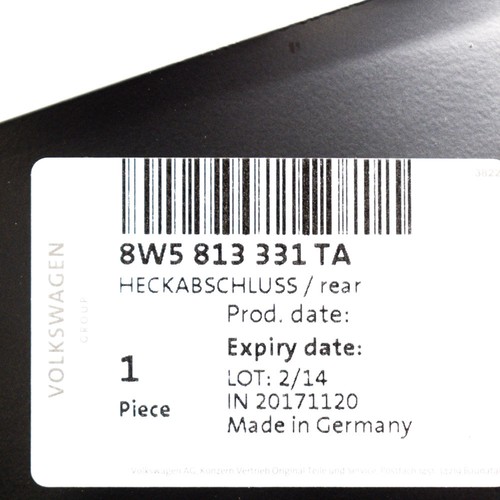NEW AUDI A4 B9 REAR BODY REINFORCEMENT 8W5813331TA 17-19 ORIGINAL NO🇺🇸 ...