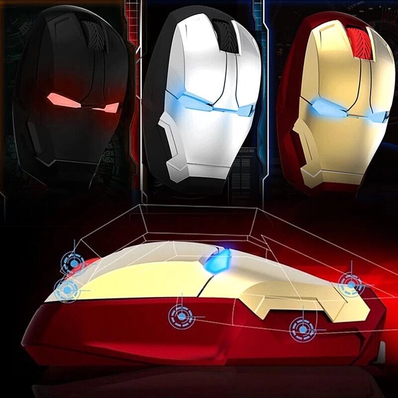 Wireless Computer Mouse Iron Man Appearance | eBay