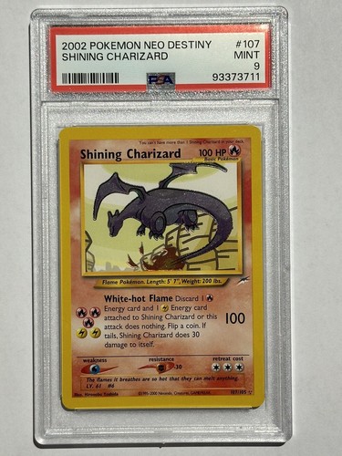 2002 Pokemon Neo Destiny - Shining Charizard #107 PSA 9 MINT (1) | eBay