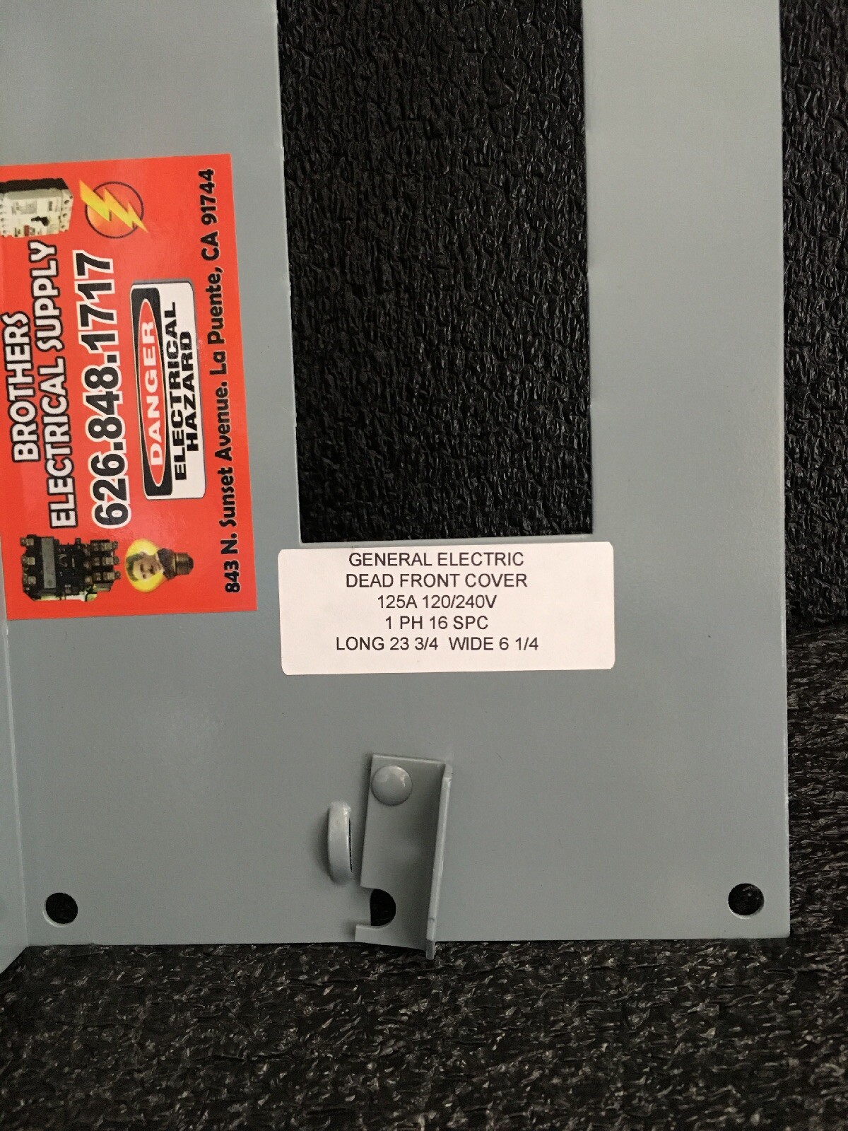 GENERAL ELECTRIC DEAD FRONT COVER 125A 120/240V 1 PH 16 SPC TYPE THQL ...