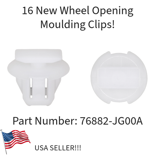 16 WHEEL OPENING MOLDING CLIPS! FITS NISSAN ARMADA JUKE & ROGUE! 76882 ...