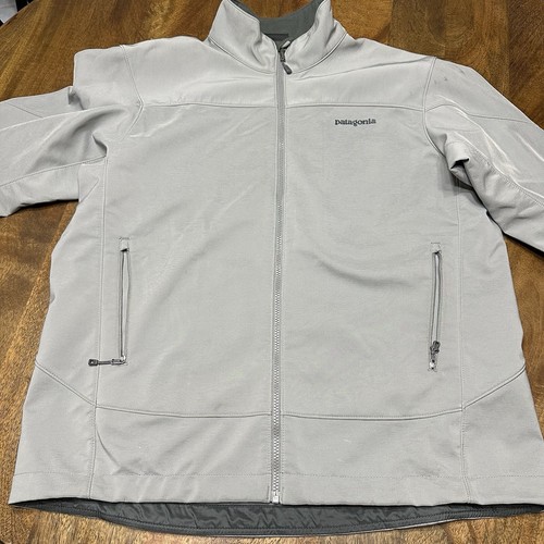 Patagonia Men’s Soft shell Adze Fleece Lined Jacket Gray XL | eBay