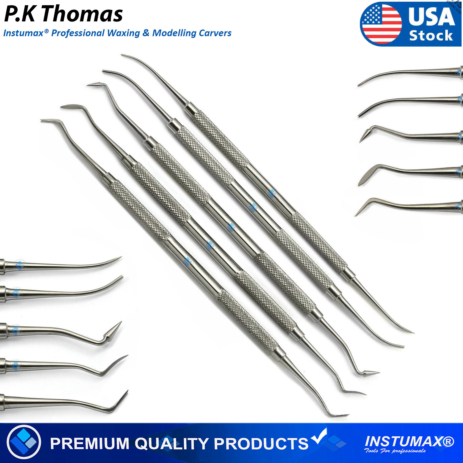 PK Thomas Waxing Set & Restorative Dental Filling Modelling Carves Tool ...