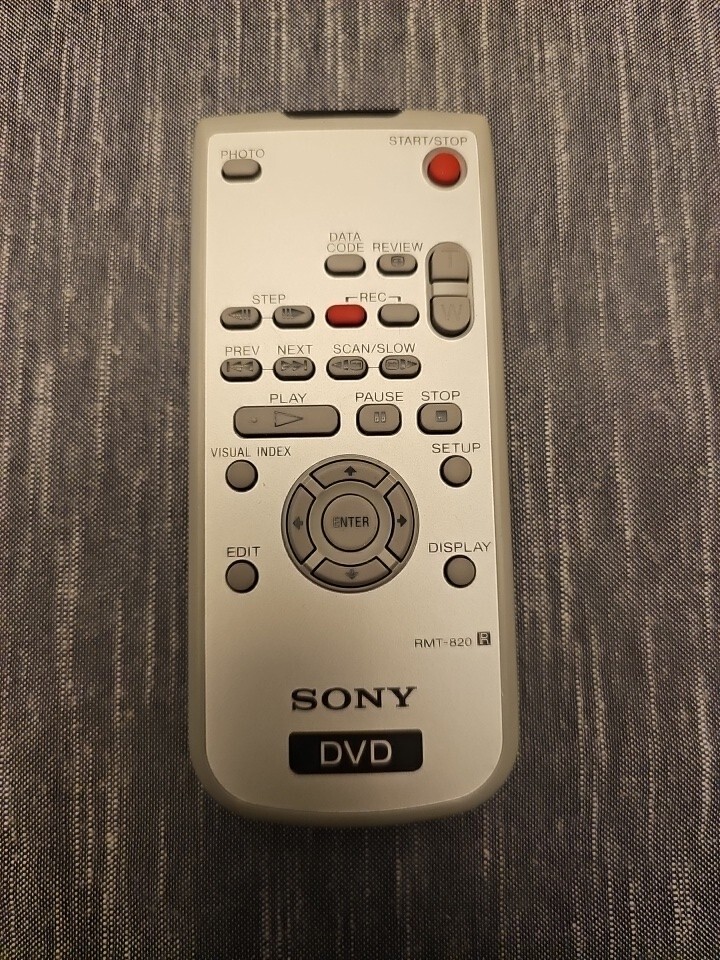 Sony RMT-820 Remote Control for Sony DVD Camcorder DCR-DVD100 DVD200 ...