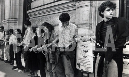 Vintage Press Photo History, Student Protest, 1991, Print 20 X 15 Cm | eBay