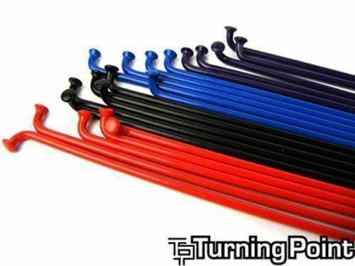 Turning Point Coloured BMX Spokes and Nipples 36 Pack 182mm 184mm 186mm ...