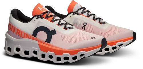 NEW Men's On Running Brand White/Orange Cloud Cloudmonster 2 OC Shoes ...