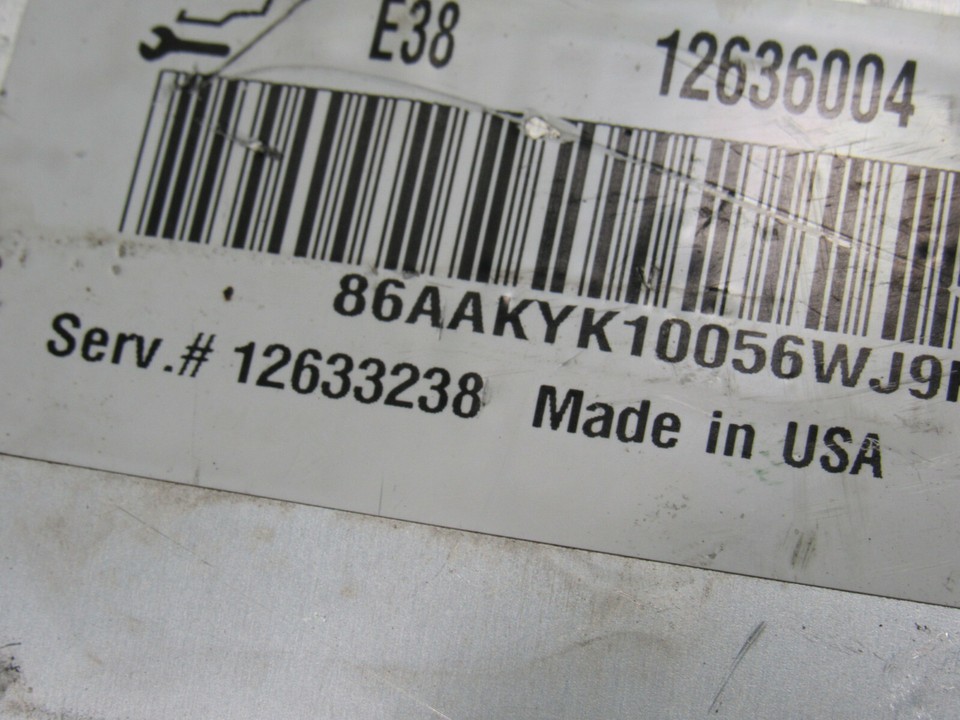 12633238 E38 LS GEN 4 CHEVY GMC CADILLAC PCM ECM ECU Engine Control ...
