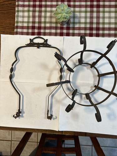 Antique Brass Hanging Oil Lamp Frame | eBay