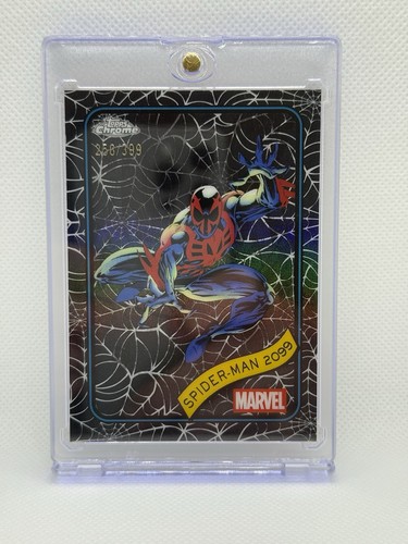 2025 Topps Chrome Marvel Spider-Man 2099 Black Web Refractor /399 #112 ...