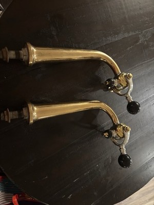 Two Vintage Style Solid Brass Beer Taps…Perfect For Bars, Pubs Or Man ...