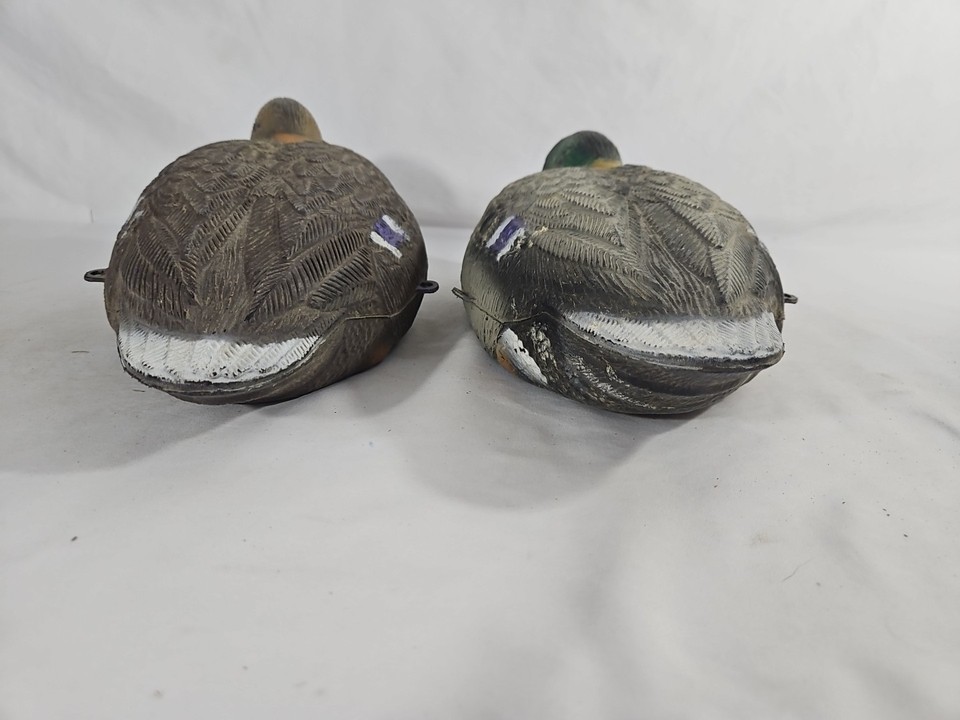 VTG Flambeau Sleeping Mallard Drake and Hen Duck Decoys Plastic 1988 | eBay