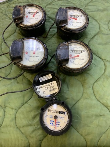 Neptune 5/8x3/4 T-10 Direct Read Water Meter and Master Meter 5/8 PD ...