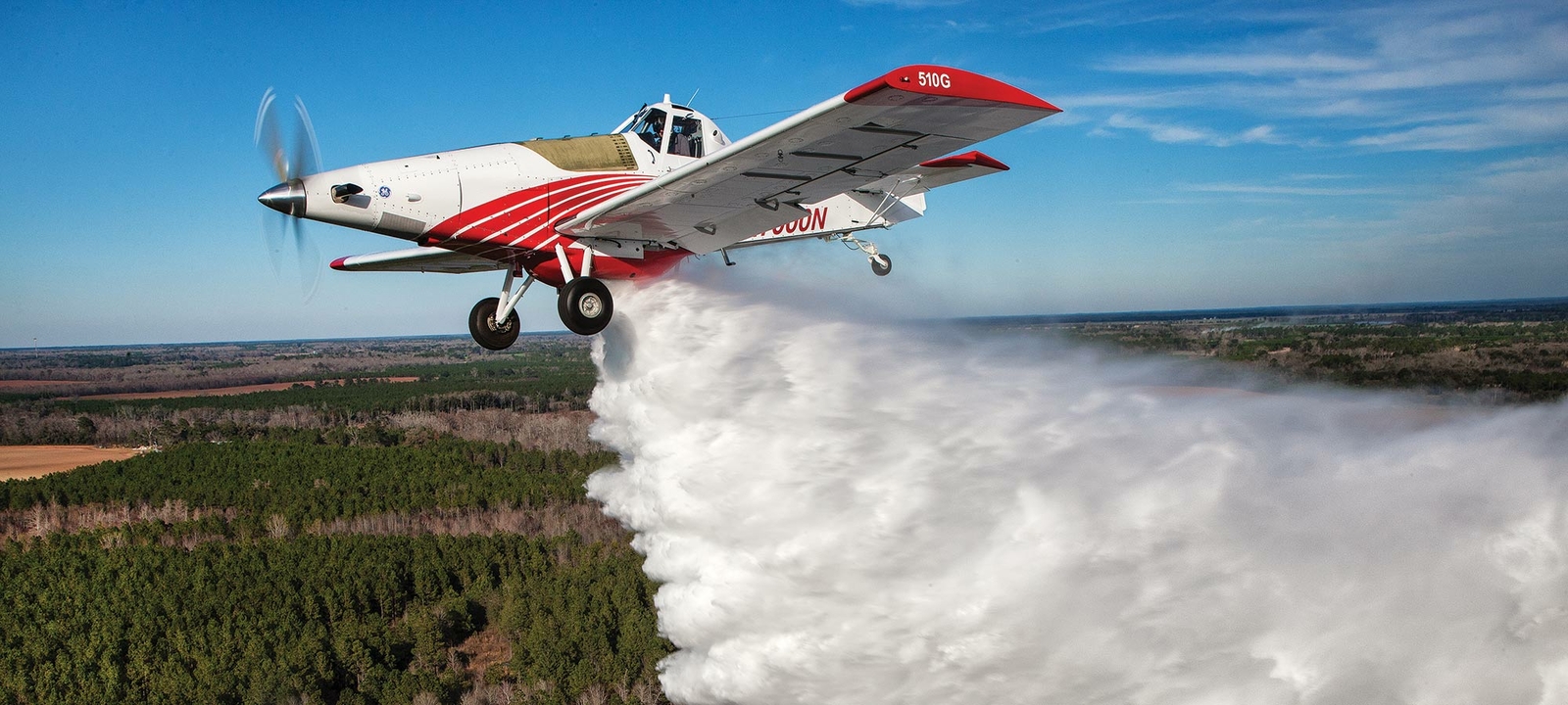 Thrush Model 510G Private Airplane Desktop Kiln Dried Wood Model Small ...