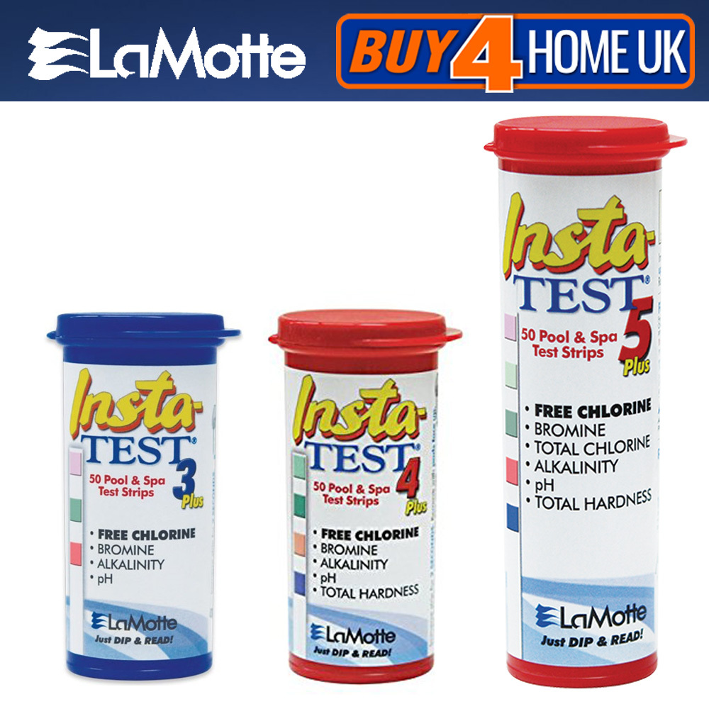 Insta-Test 3/4/5 Plus: 50 Pool & Spa Test Strips LaMotte Dip & Read ...