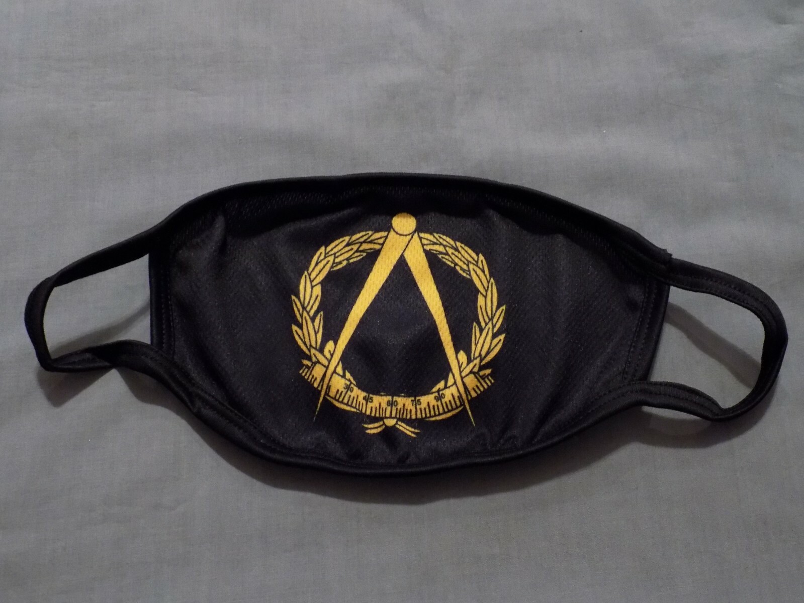 Masonic Black Grand Lodge Officer Sr Warden Face Mask Freemason NEW | eBay
