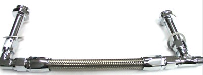 06 AN Holley 4150 Dual Feed Carb Fuel Line Kit Mirror Finish Show ...