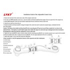 LYKT 2pcs Adjustable Arms Alignment Rear Toe Kit for Benz C、CLS、E、GLC ...