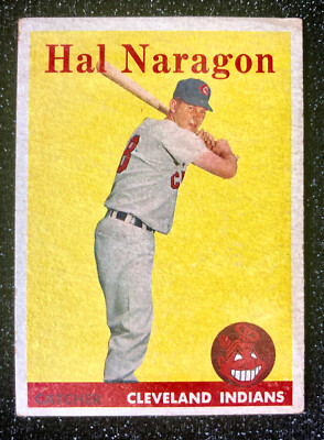 1958 Topps Hal Naragon #22 Baseball Card Cleveland Indians | eBay