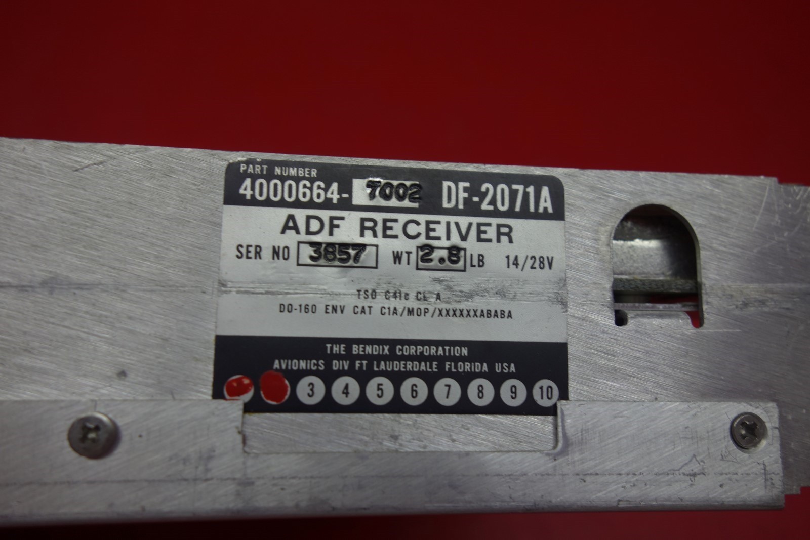 Bendix DF-2071A ADF Receiver 14/28V PN 4000664-7002 | eBay
