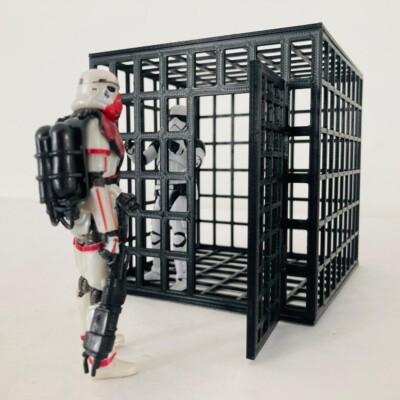 Custom PRISON JAIL CELL for 3.75 IN (1:18) Figure Diorama | eBay