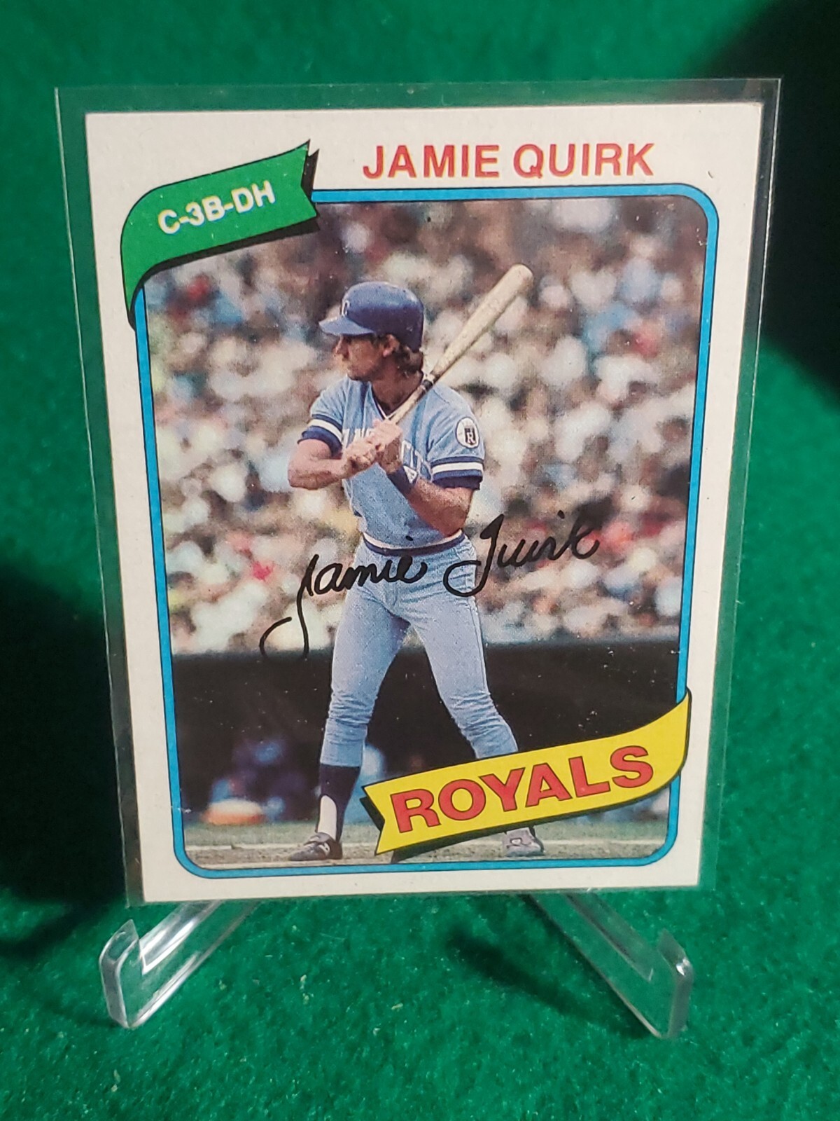 1980 Topps Baseball #248 Jamie Quirk Kansas City Royals | eBay