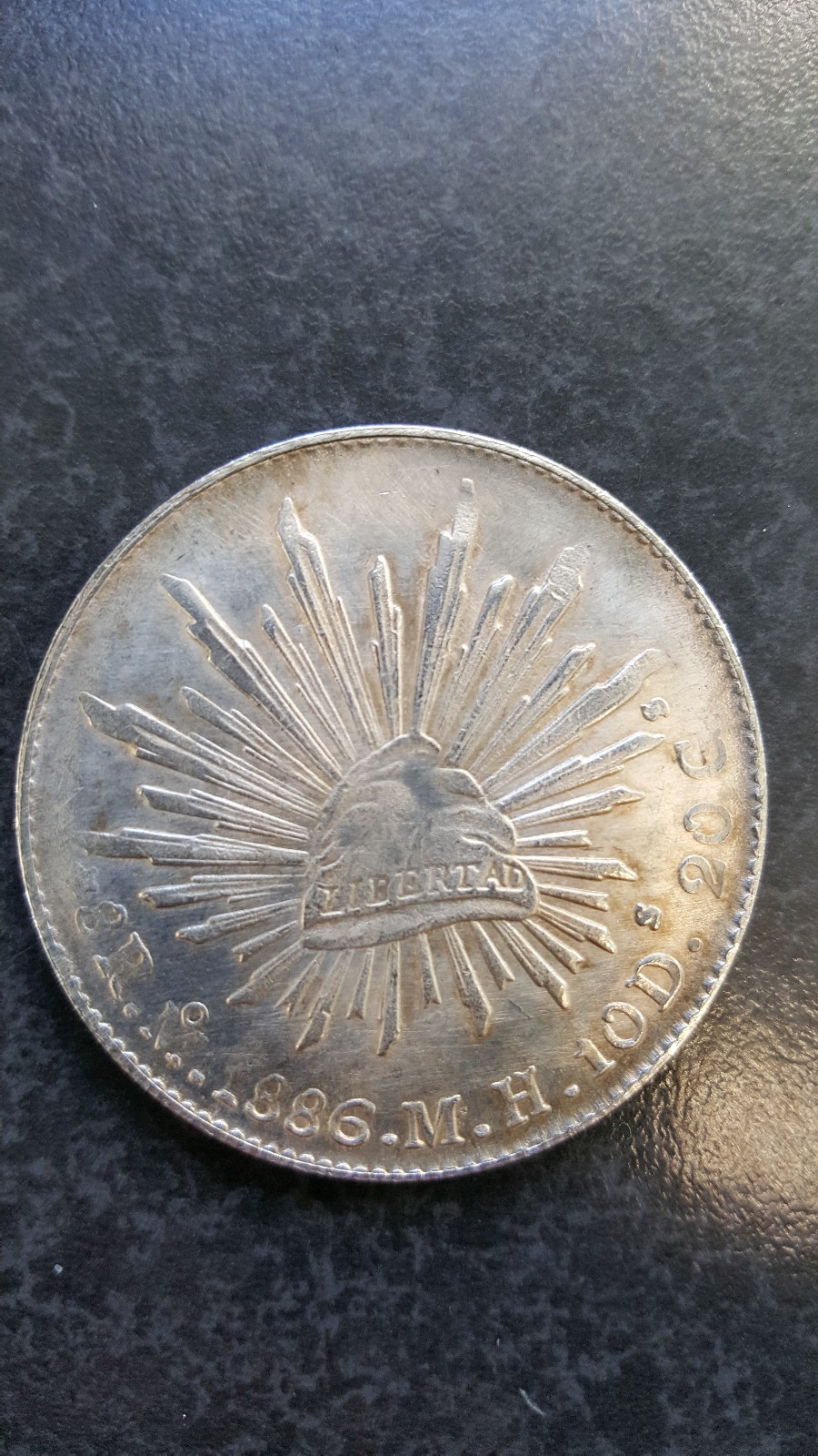 1886 Republica Mexicana Silver Coin | eBay