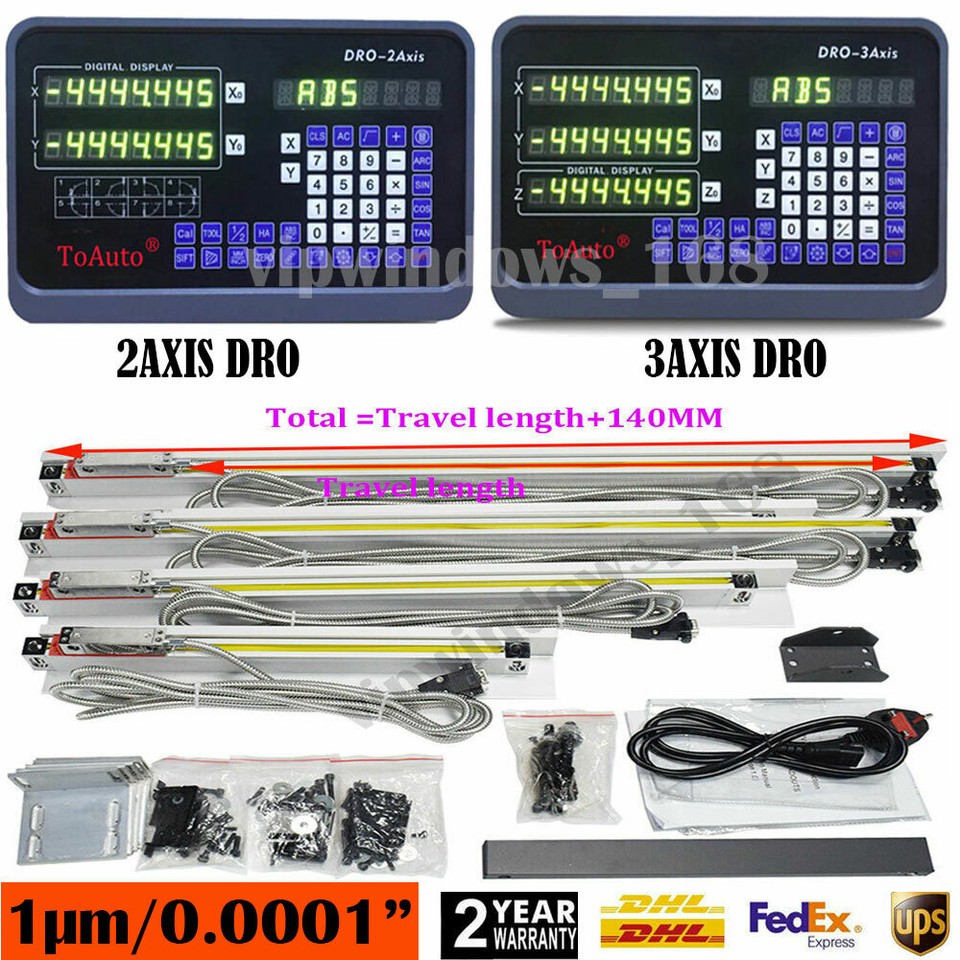 1um Linear Scale DRO Digital Readout Glass Scales High Precision CNC ...