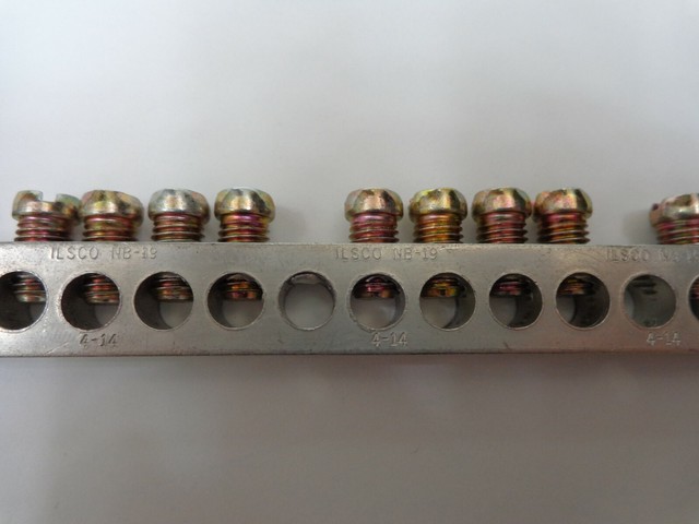 ILSCO Nb-19 Aluminum Neutral Grounding Bar NB19 Al9cu for sale online ...