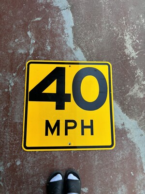California Sign 40 MPH | eBay