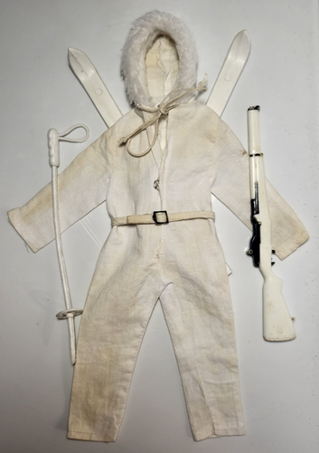 1964 Hasbro Vintage GI Joe Arctic Trooper Snowsuit, Skis & M1 Rifle ...