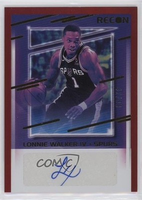 2020-21 Panini Recon Signatures Red 42/99 Lonnie Walker IV #RS-LWL Auto ...